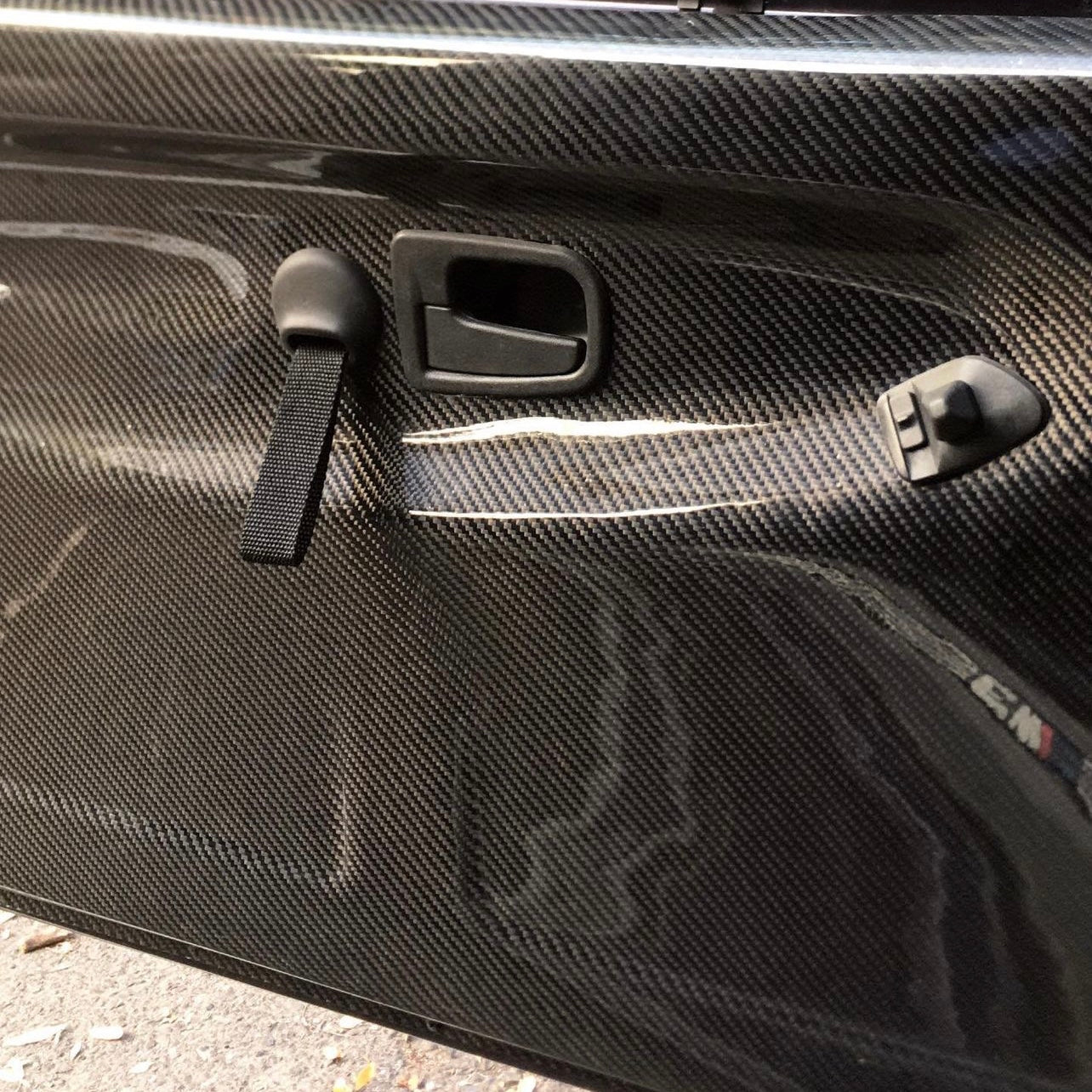 E36 carbon fiber door card panels pair
