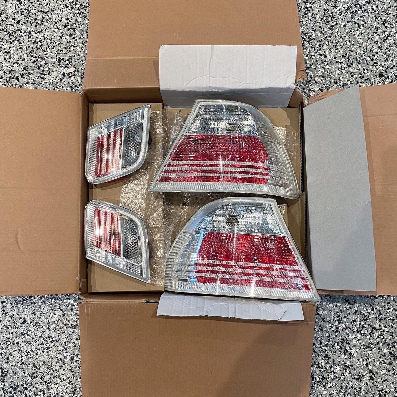 E46 clear tail lights - coupe – Rare36parts