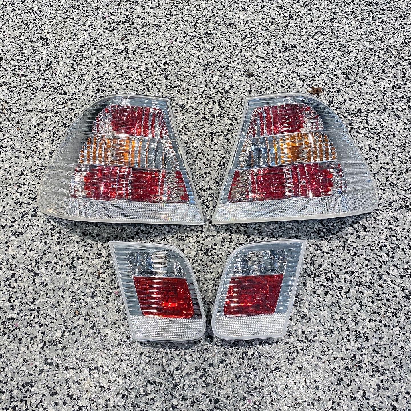 E46 clear tail lights - sedan – Rare36parts